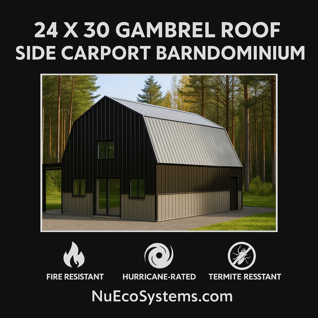 30x40 Gambrel Roof Barn Kits